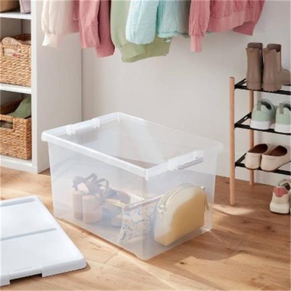 Storage & Organization | Large Latching Storage Box With White Lid ...